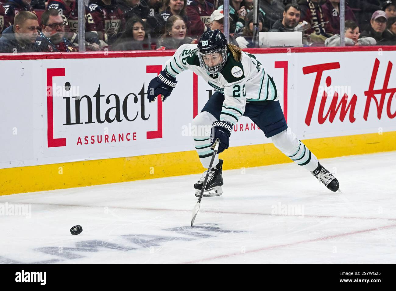 MONTREAL, QC - MARCH 01: Boston Fleet forward Hannah Brandt (20) skates ...