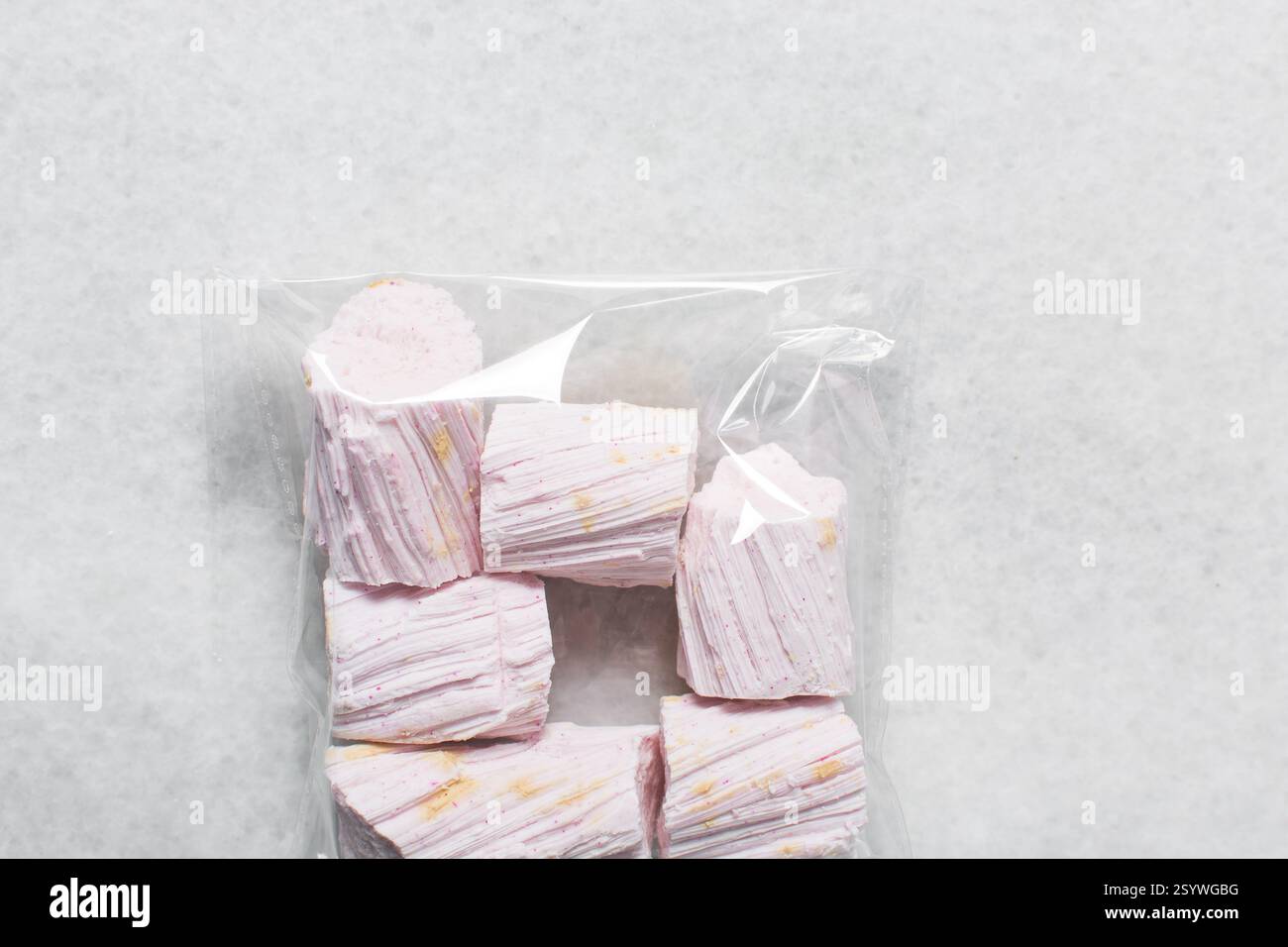 Overhead view of Nigerian Balewa candy, top view of hausa alewa candy ...