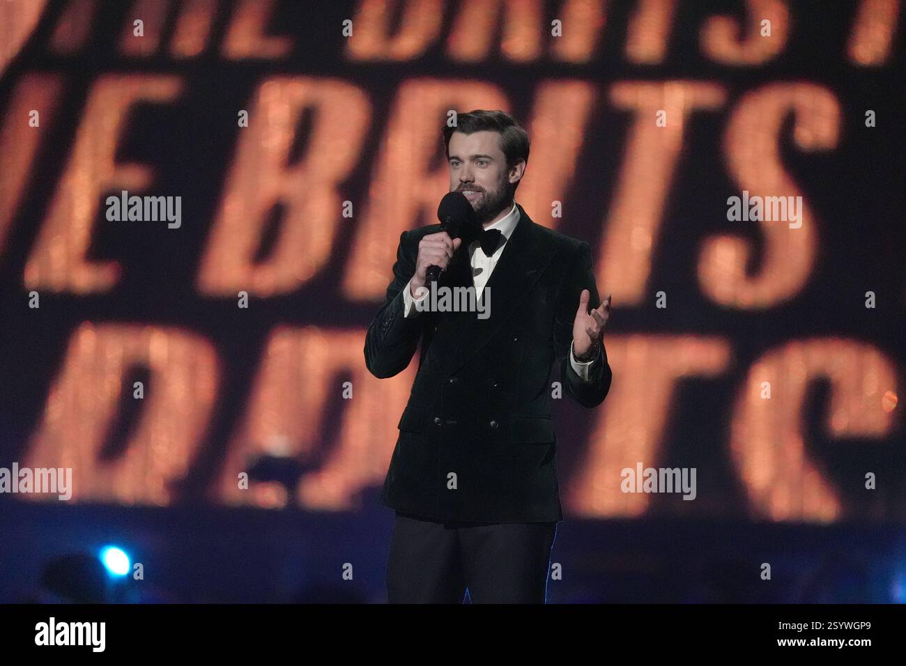 Jack Whitehall during The BRIT Awards 2025 at London's O2 Arena. Picture date: Saturday March 1 ...