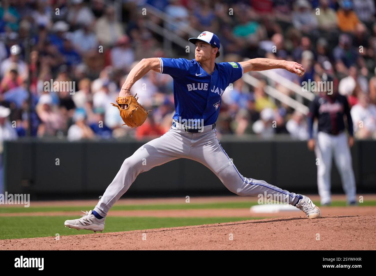 Toronto Blue Jays pitcher Josh Walker delivers in the fourth inning of ...