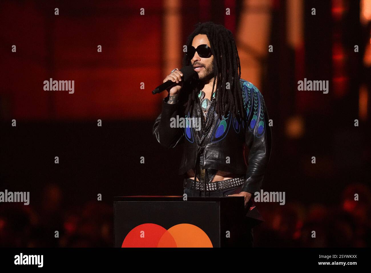 Lenny Kravitz during the Brit Awards 2025 in London, Saturday, March. 1 ...