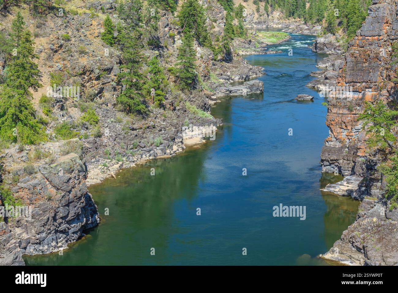 alberton gorge on the clark fork river near alberton, montana Stock ...