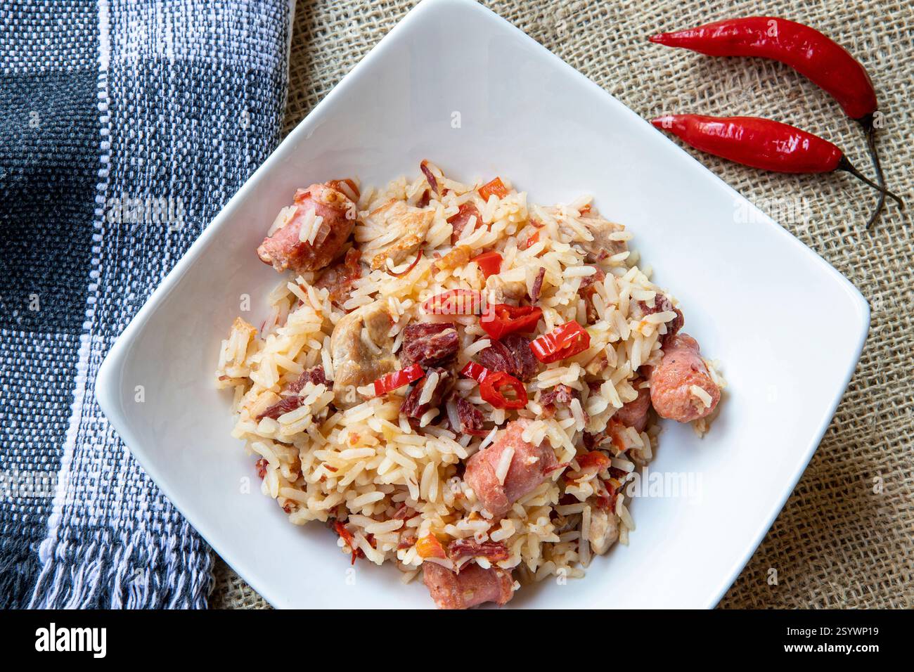 Arroz de Carreteiro - Typical food from southern Brazil, made with rice ...