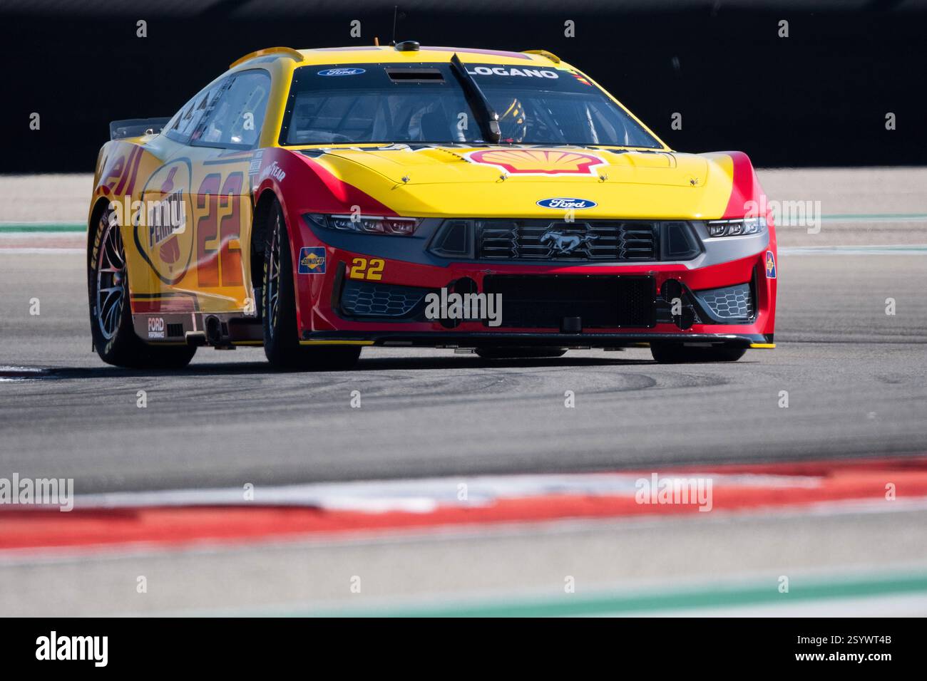 The Americas. 1st Mar, 2025. Joey Logano (22) Team Penske Ford Practice ...