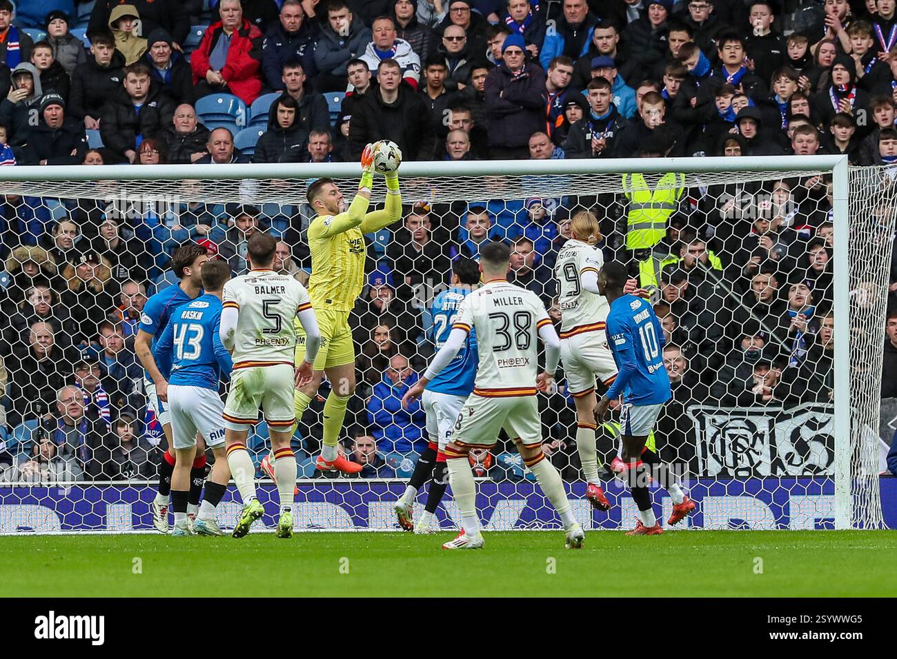 Glasgow, UK. 1st Mar, 2025. Rangers FC played Motherwell FC at Ibrox ...