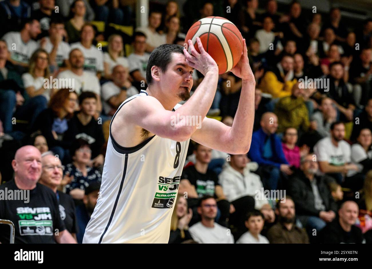 Decin, Czech Republic. 01st Mar, 2025. Czech National Basketball League ...