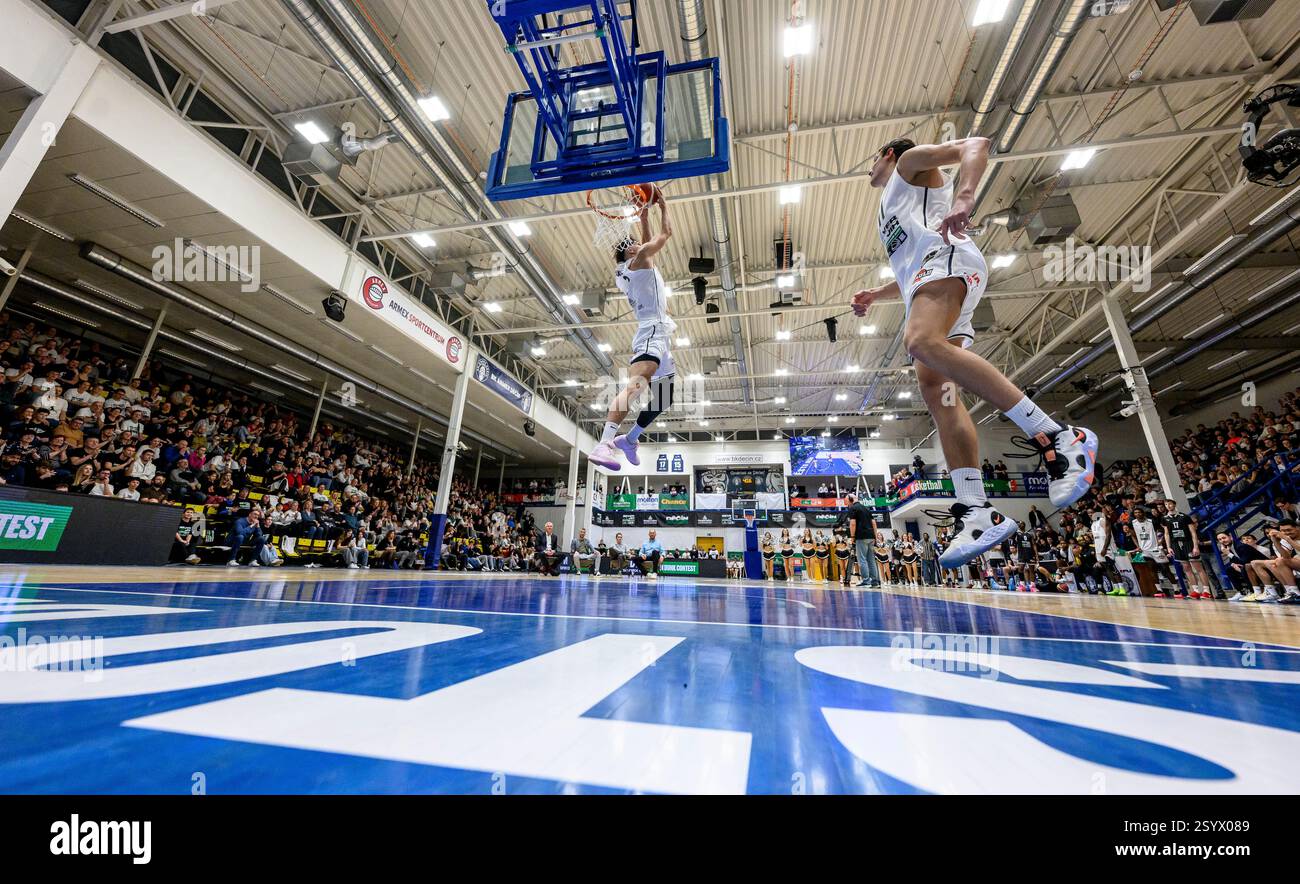 Decin, Czech Republic. 01st Mar, 2025. Czech National Basketball League ...