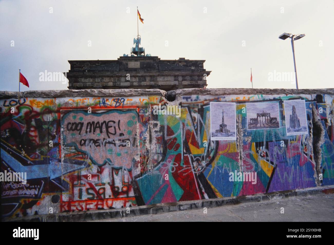 Berliner Mauer DEU, 20240101, Aufnahme Berlin,1989 Berliner Mauer ...