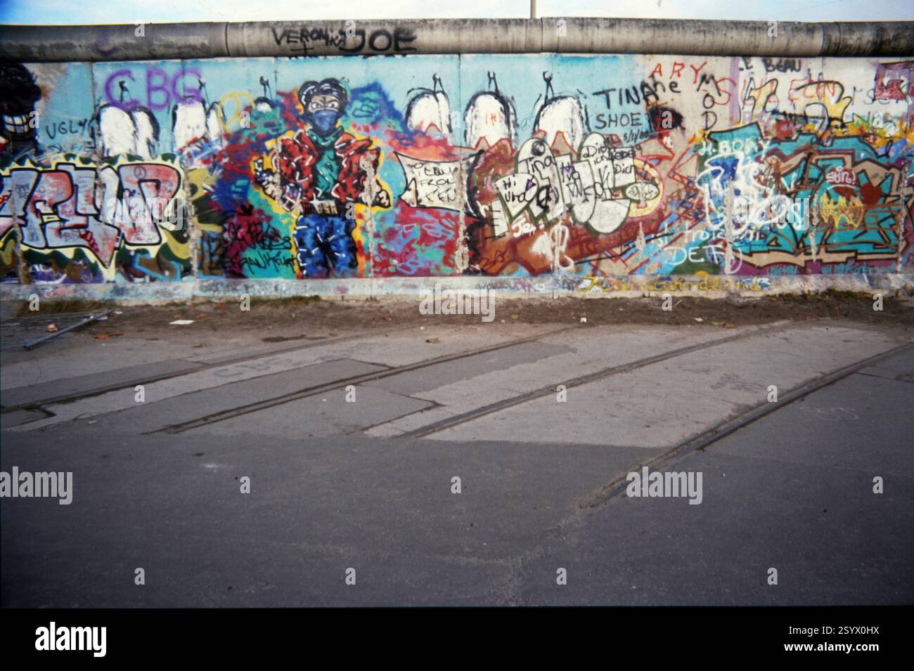 Berliner Mauer DEU, 20240101, Aufnahme Berlin,1989 Berliner Mauer ...