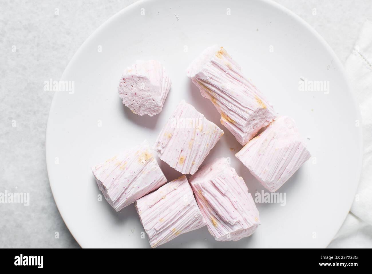Overhead view of Nigerian Balewa candy, top view of hausa alewa candy ...
