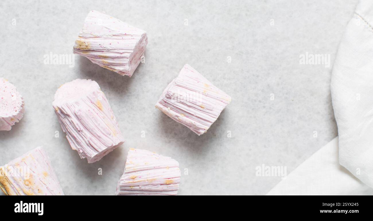 Overhead view of Nigerian Balewa candy, top view of hausa alewa candy ...