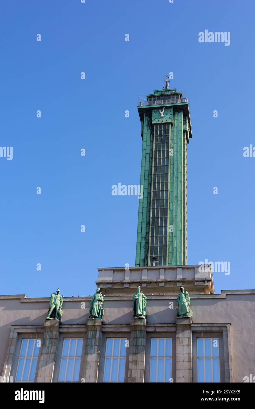 New town city hall (Nova radnice), Ostrava, Czech Republic, Czechia ...