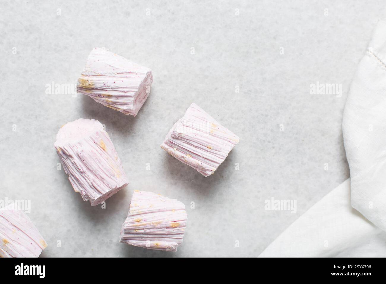 Overhead view of Nigerian Balewa candy, top view of hausa alewa candy ...