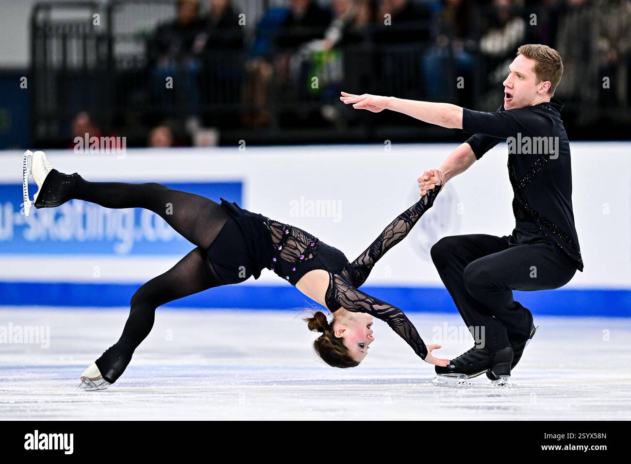 Romane TELEMAQUE & Lucas COULON (FRA), during Junior Pairs Free Skating, at the ISU World Junior ...