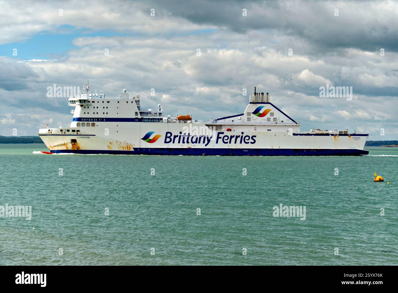 The MV Cotentin ROPAX ferry owned by Somanor and operated by Brittany ...