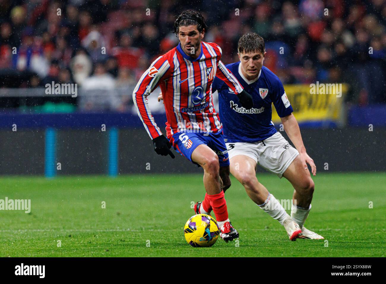 Madrid, Spain. 1st Mar 2025. Rodri de Paul (Atletico de Madrid) and ...
