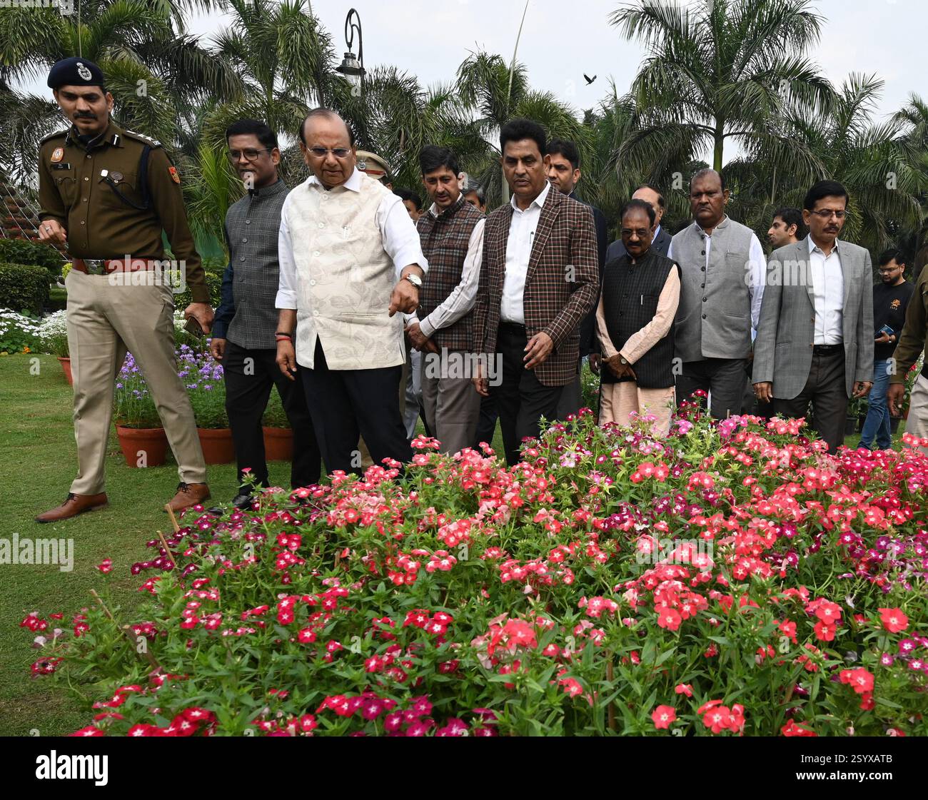 NEW DELHI, INDIA - MARCH 1: Lt. Governor Delhi Vinai Kumar Saxena with ...