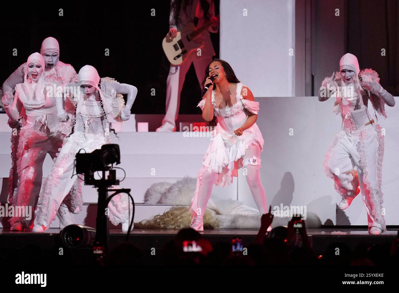 Jade performs during the Brit Awards 2025 in London, Saturday, March.1 ...
