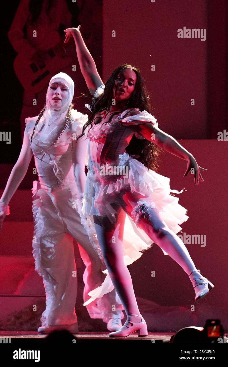 Jade performs during the Brit Awards 2025 in London, Saturday, March.1 ...