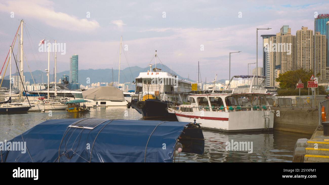 HongKong Causeway Bay Typhoon Shelter Stock Photo - Alamy
