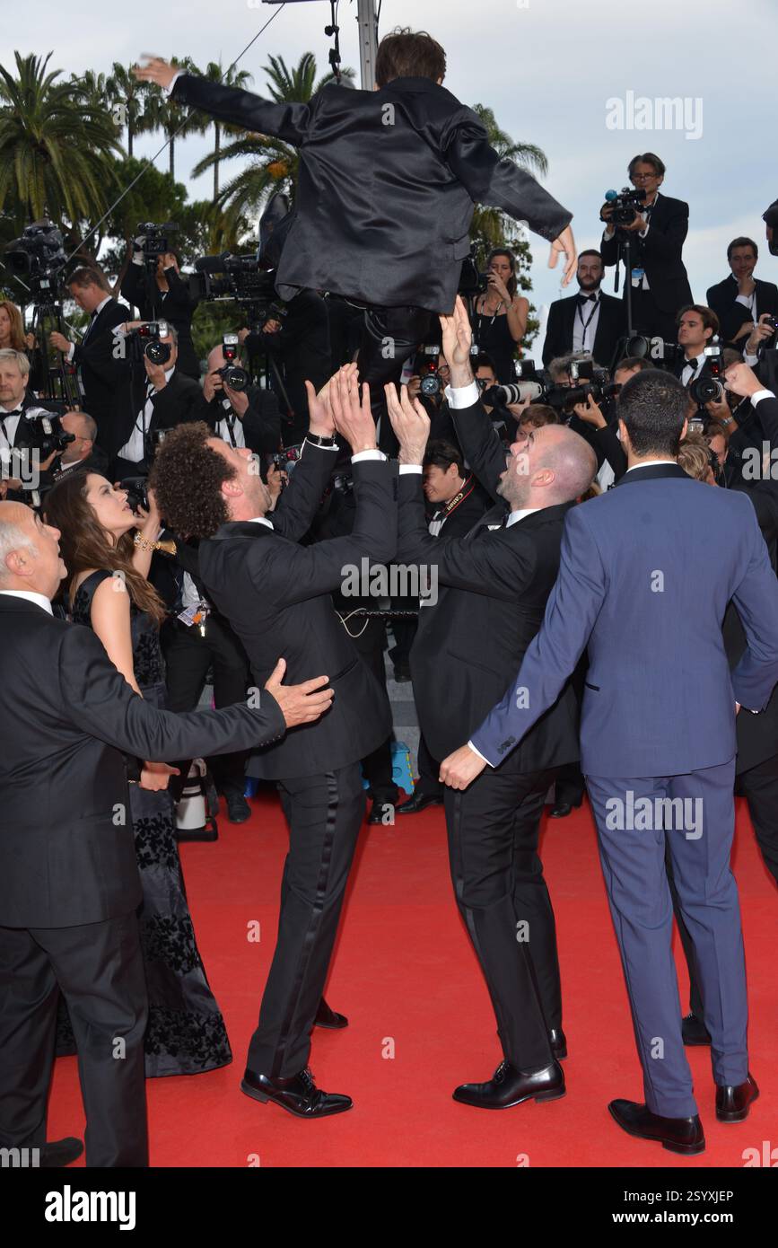 CANNES, FRANCE - MAY 16: CANNES, FRANCE - MAY 16: Tarek Boudali, Enzo ...