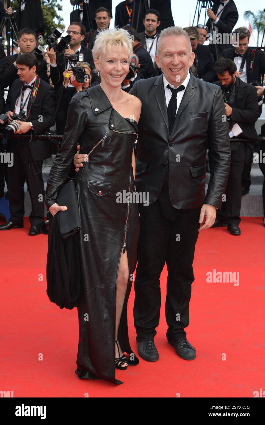 CANNES, FRANCE - MAY 17: Jean Paul Gaultier; Tonie Marshall attend the ...