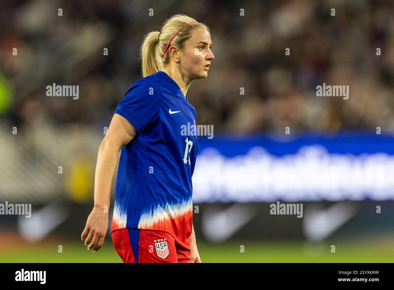 SAN DIEGO, CA - FEBRUARY 26: USA midfielder Lindsey Heaps (10) during ...