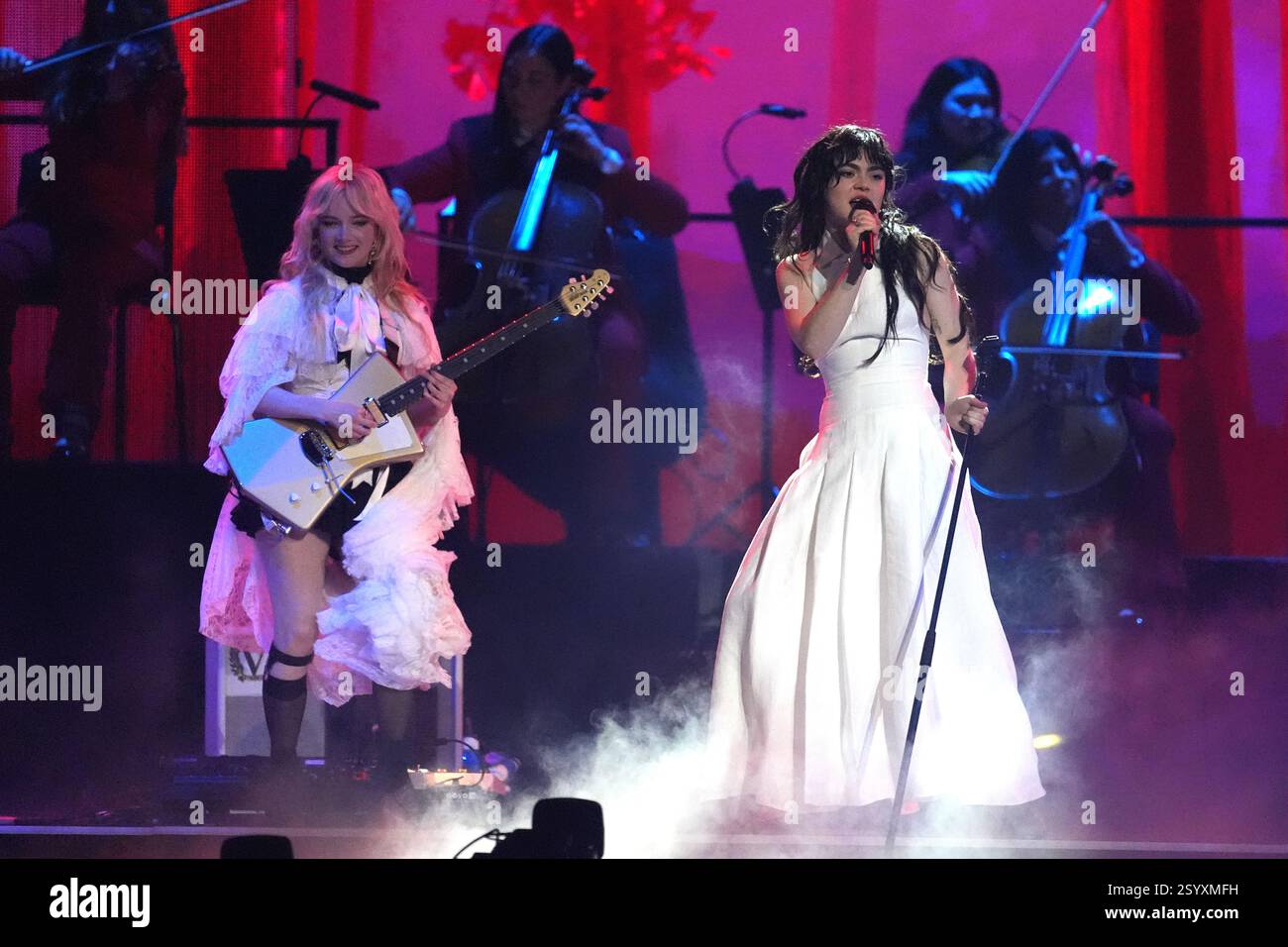 The Last Dinner Party perform during The BRIT Awards 2025 at London's ...