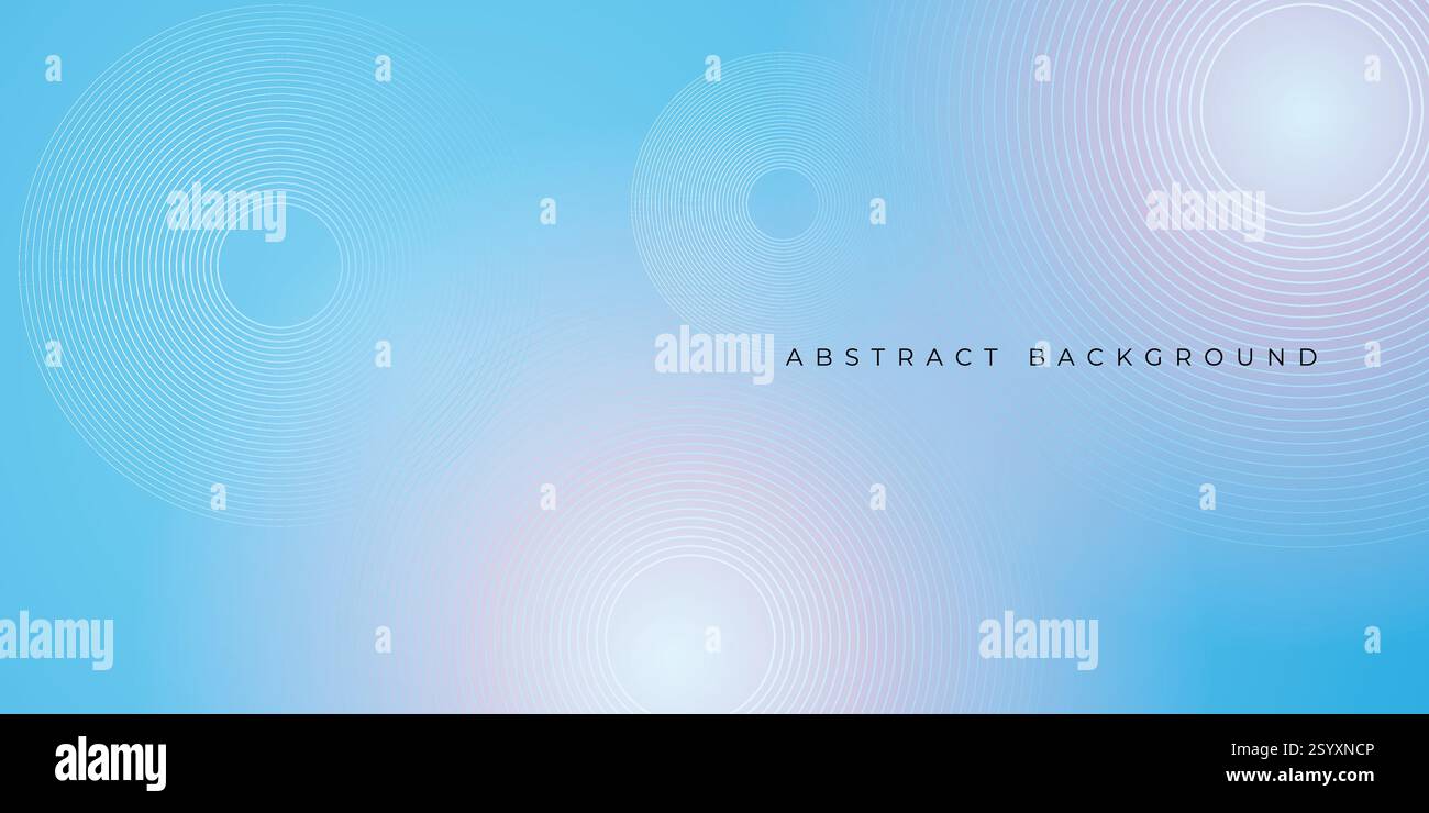 Gradient Abstract Glowing Background With Circular Line Patterns Vector Illustration Stock