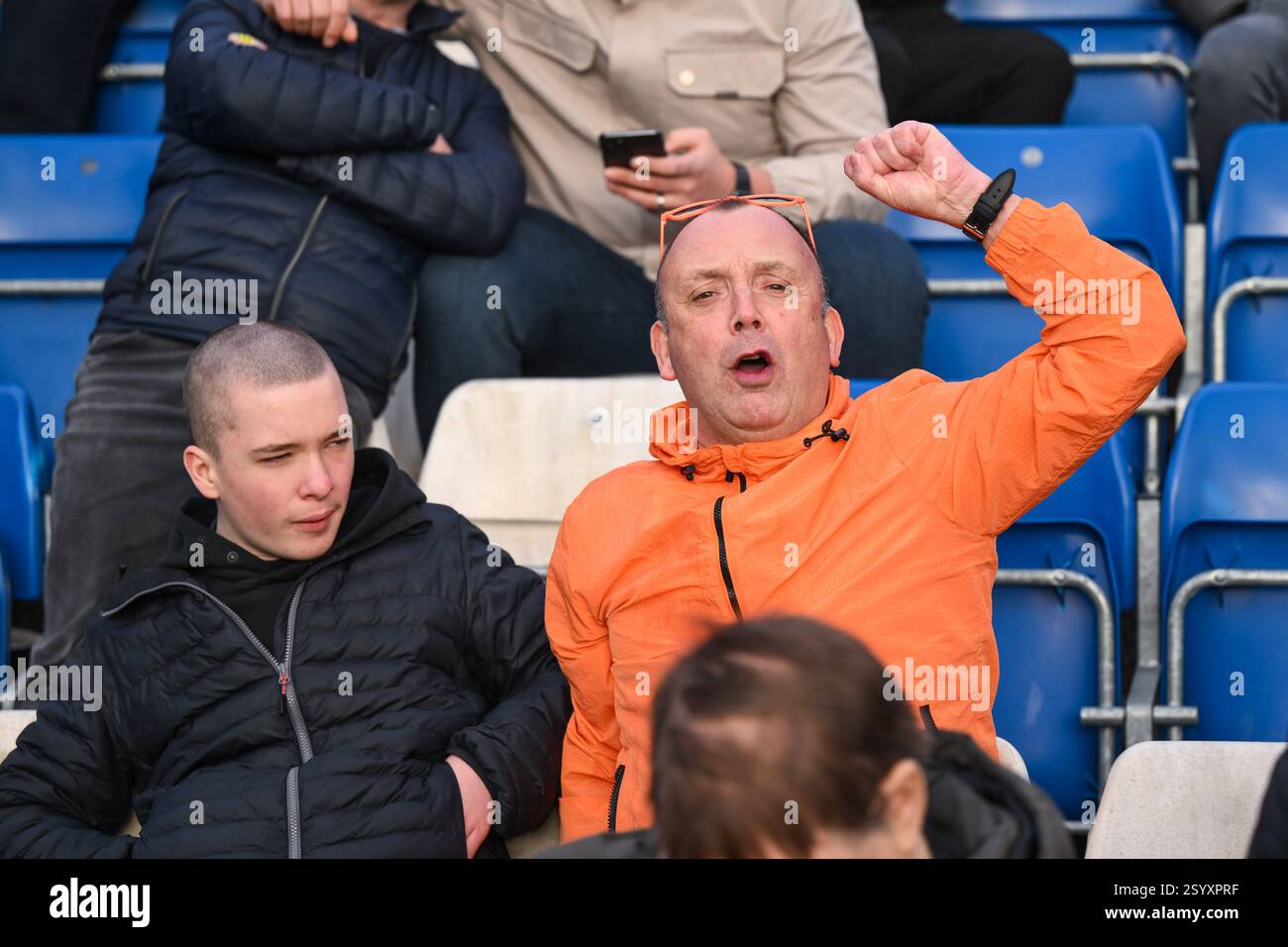 Blackpool fans during the Sky Bet League 1 match Stockport County vs ...