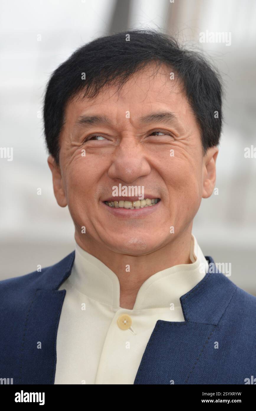 Jackie Chan.'Skiptrace' photocall on MV Harle, Jetée Albert Édouard at ...