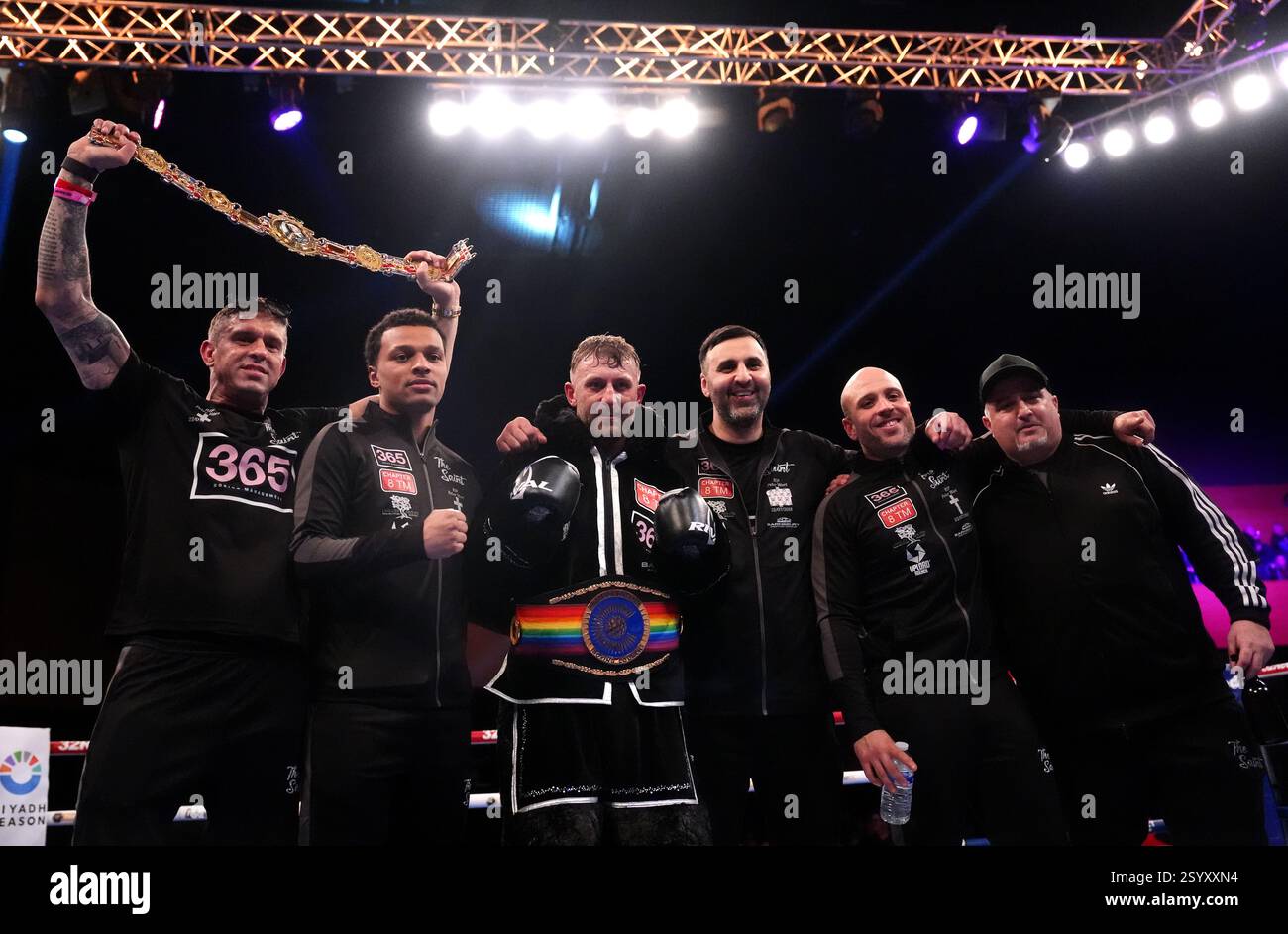 Lewis Edmondson (centre) celebrates following victory against ...