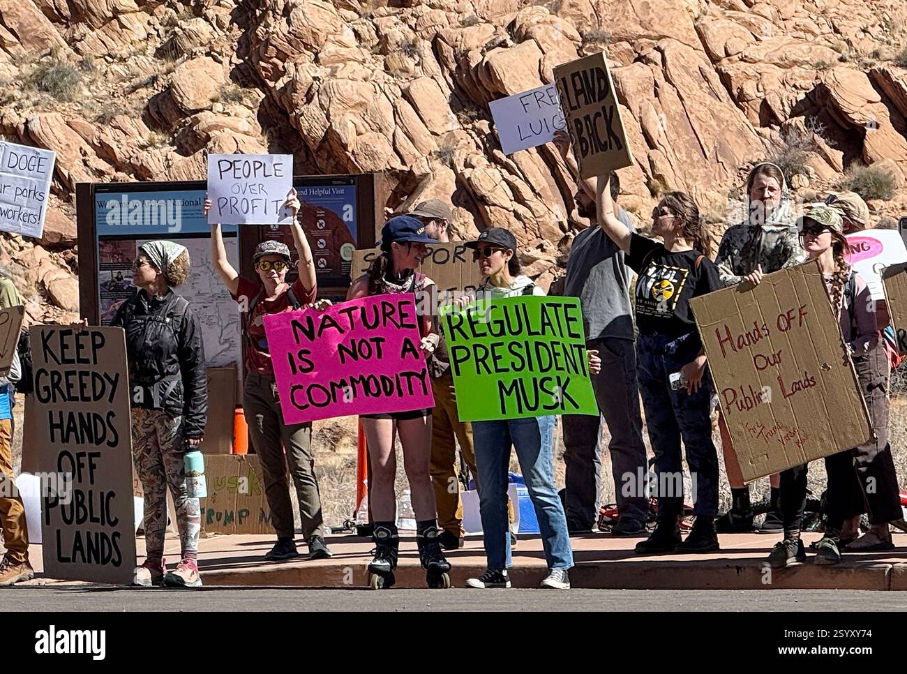 National park protest march 2025 hi-res stock photography and images ...