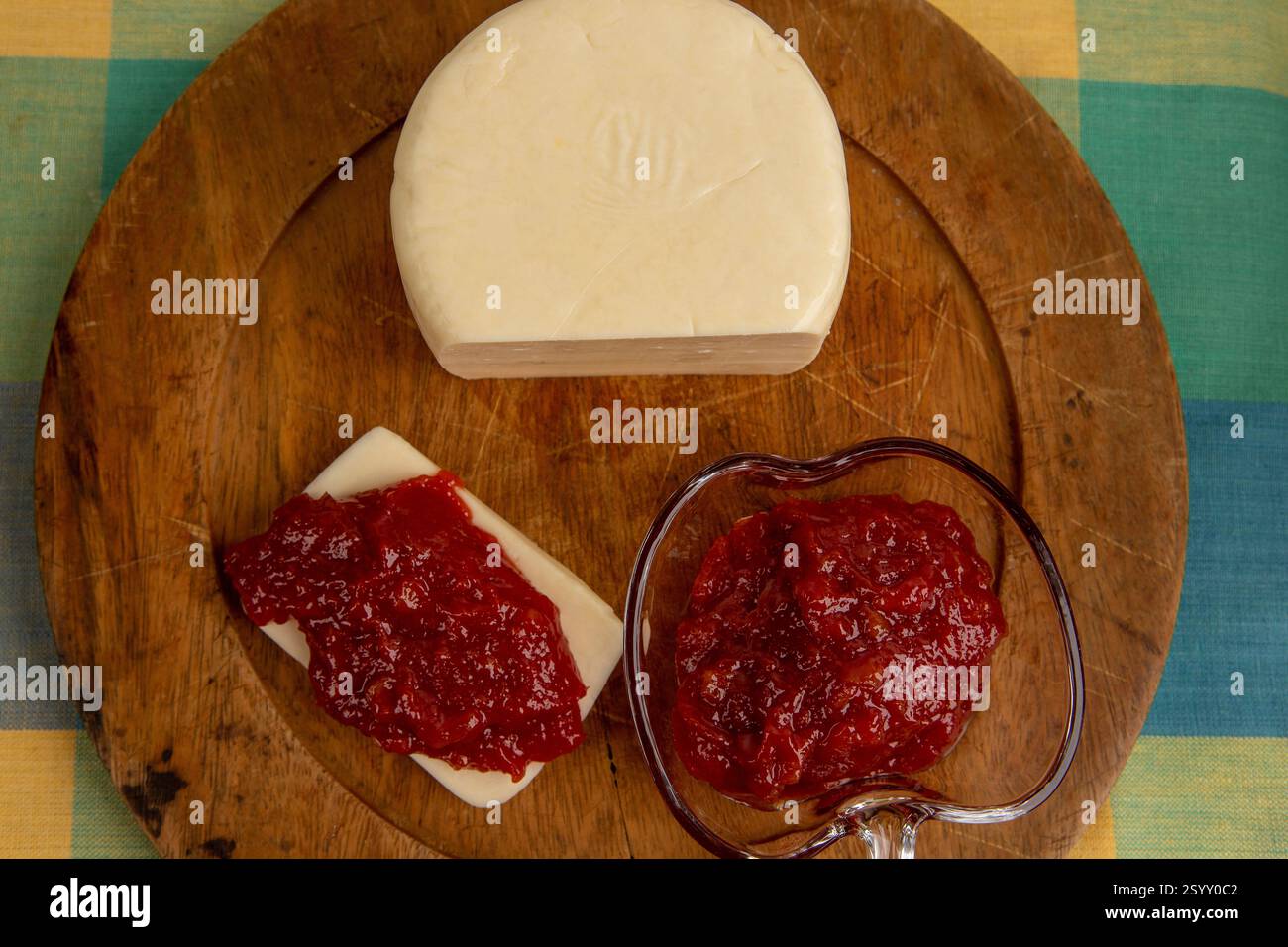 Guava jam with cheese, typical Brazilian dessert, called Romeu e ...