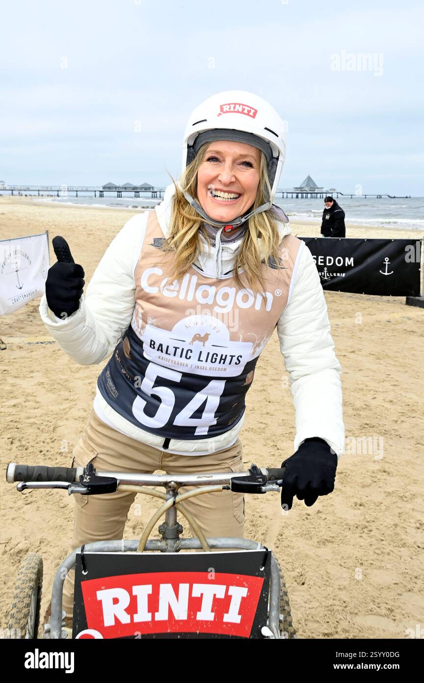 Bianca Karsten beim 9. Baltic Lights 2025 Charity-Schlittenhunderennen ...
