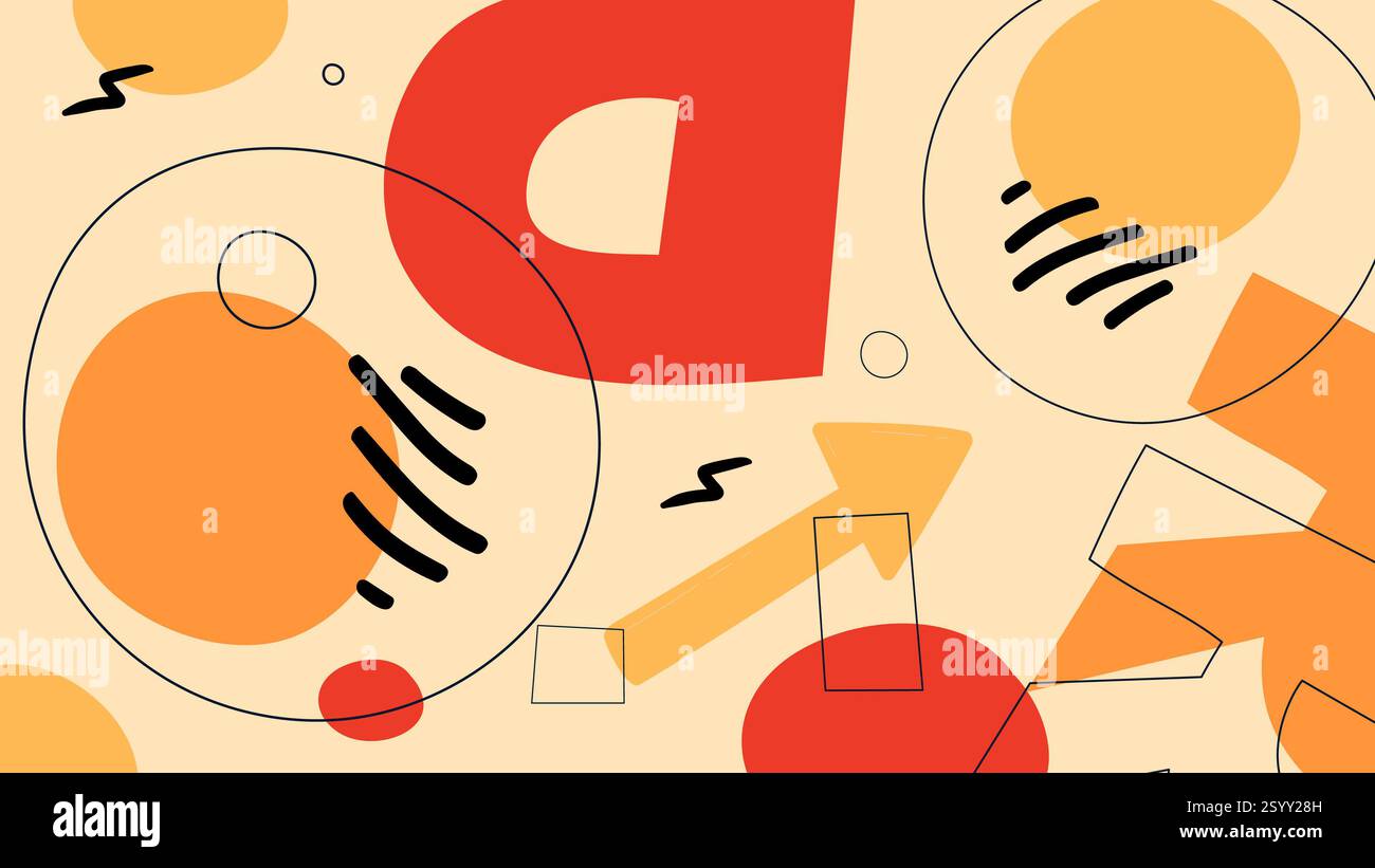 Minimal Abstract Art Elements Stock Photo - Alamy