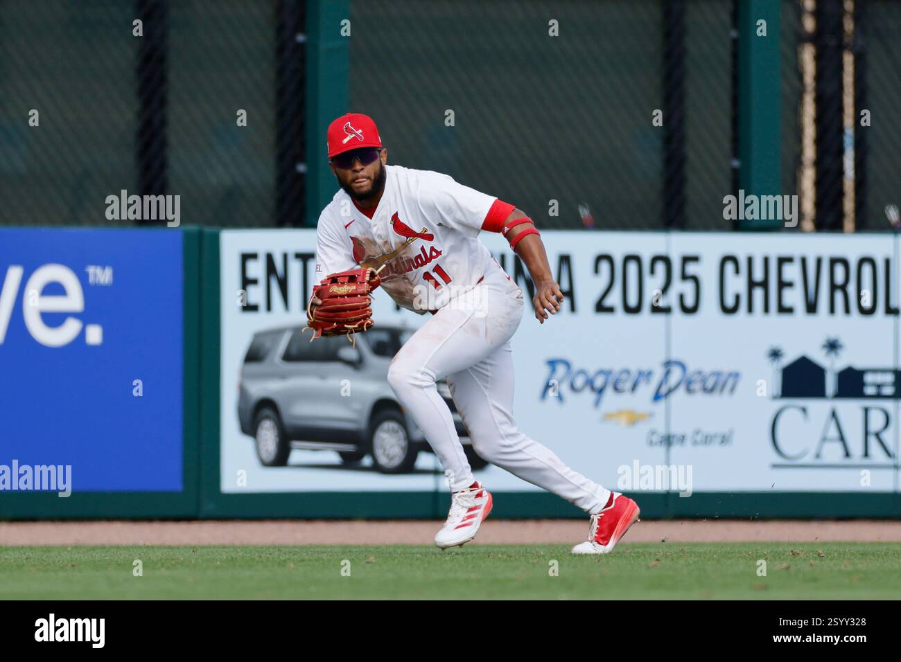 JUPITER, FL - MARCH 01: St. Louis Cardinals outfielder Victor Scott II ...
