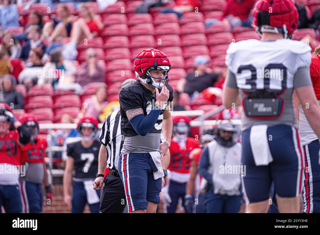 Lynchburg, Virginia, USA – 03/01/25: Liberty Flames quarterback #15 ...