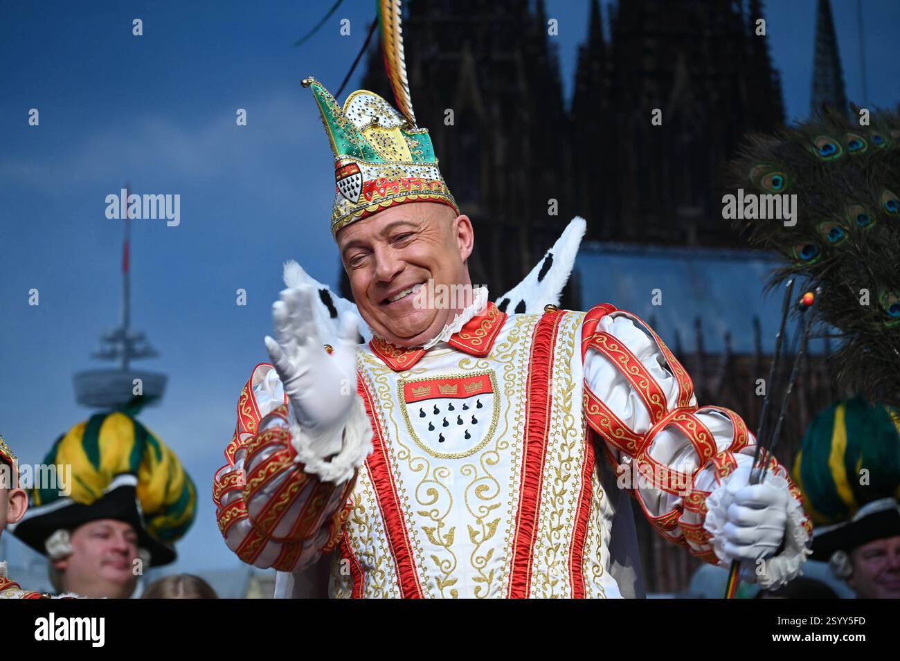 Das Kölner Karneval Dreigestin - Prinz René I. - René Klöver - beim ...