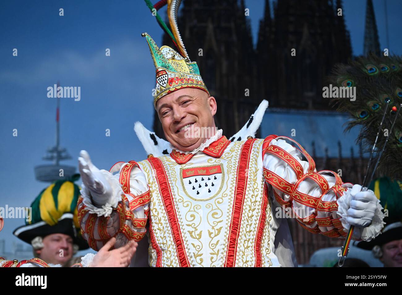 Das Kölner Karneval Dreigestin - Prinz René I. - René Klöver - beim ...