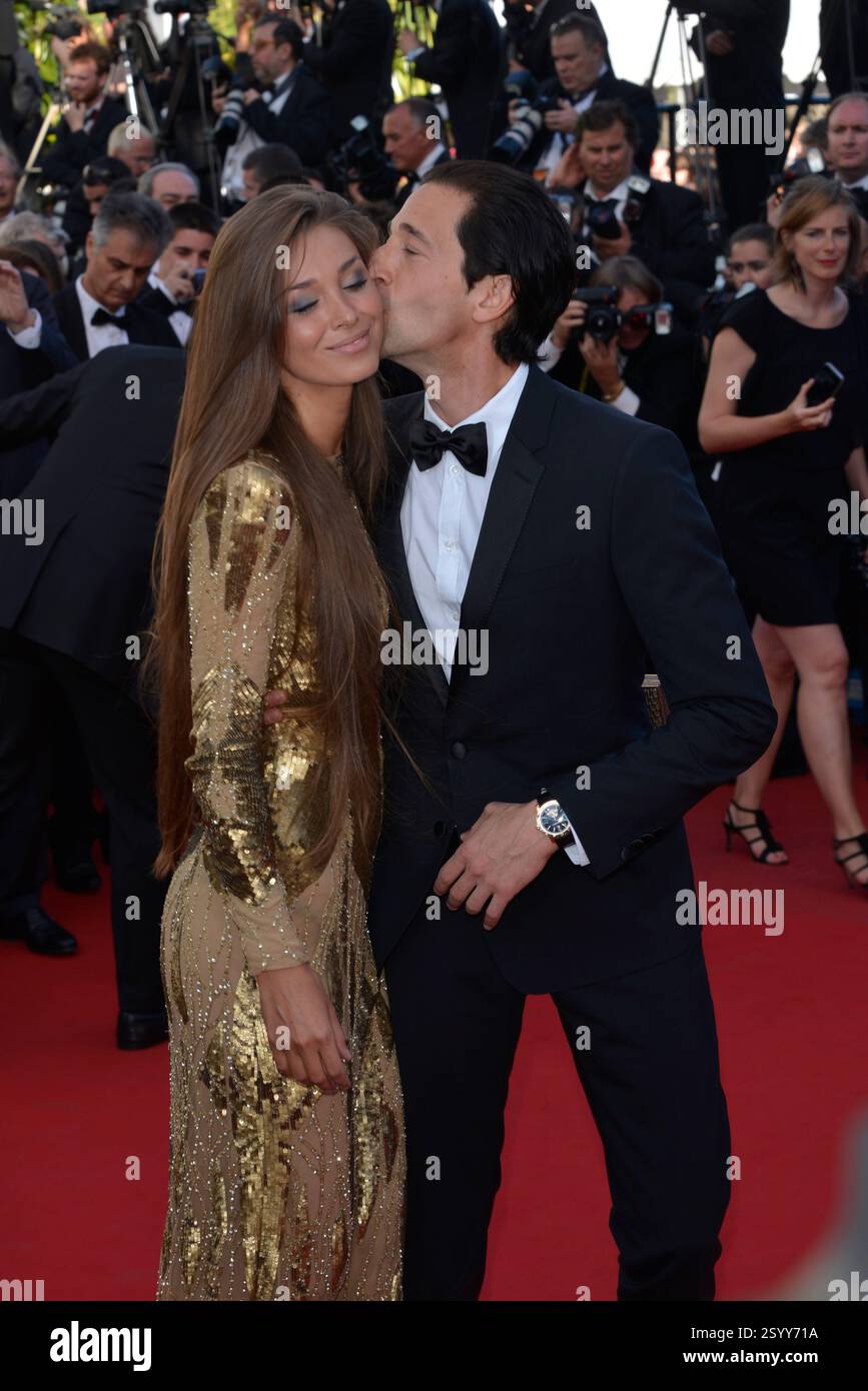 Lara Lieto, Adrien Brody.'Cleopatra' premiere at the 66th Cannes Film ...