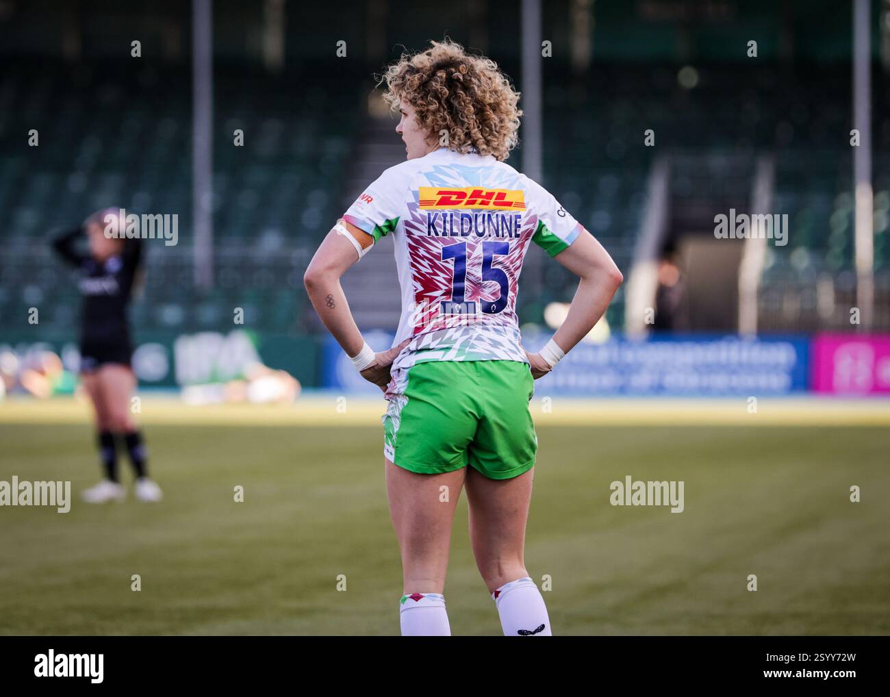 London, UK. 1st March 2025. Ellie Kildunne (Harlequins) during the ...