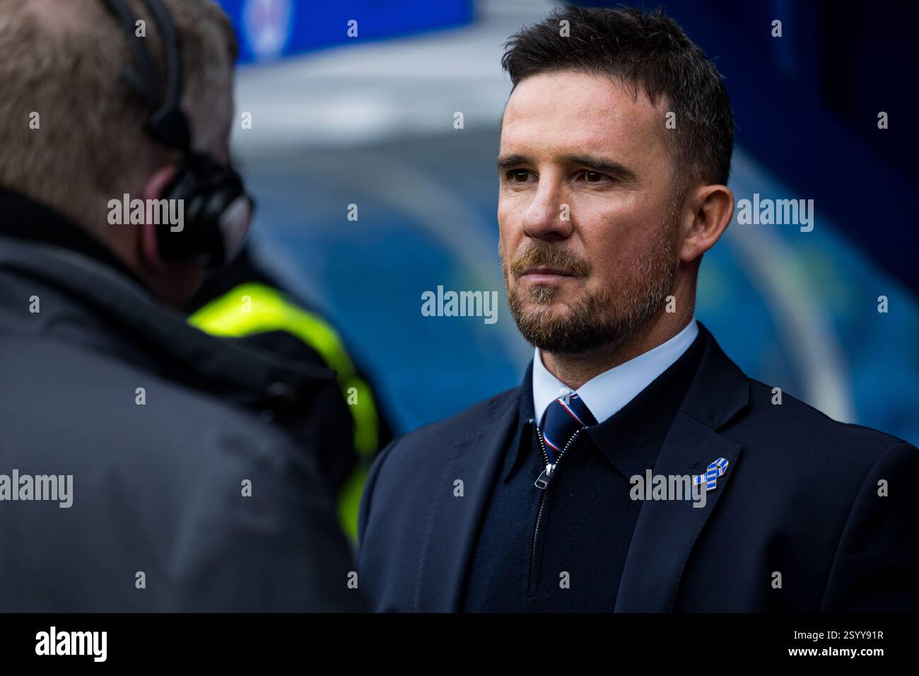 Glasgow, Scotland. 01 March 2025. Barry Ferguson (Rangers Manager ...