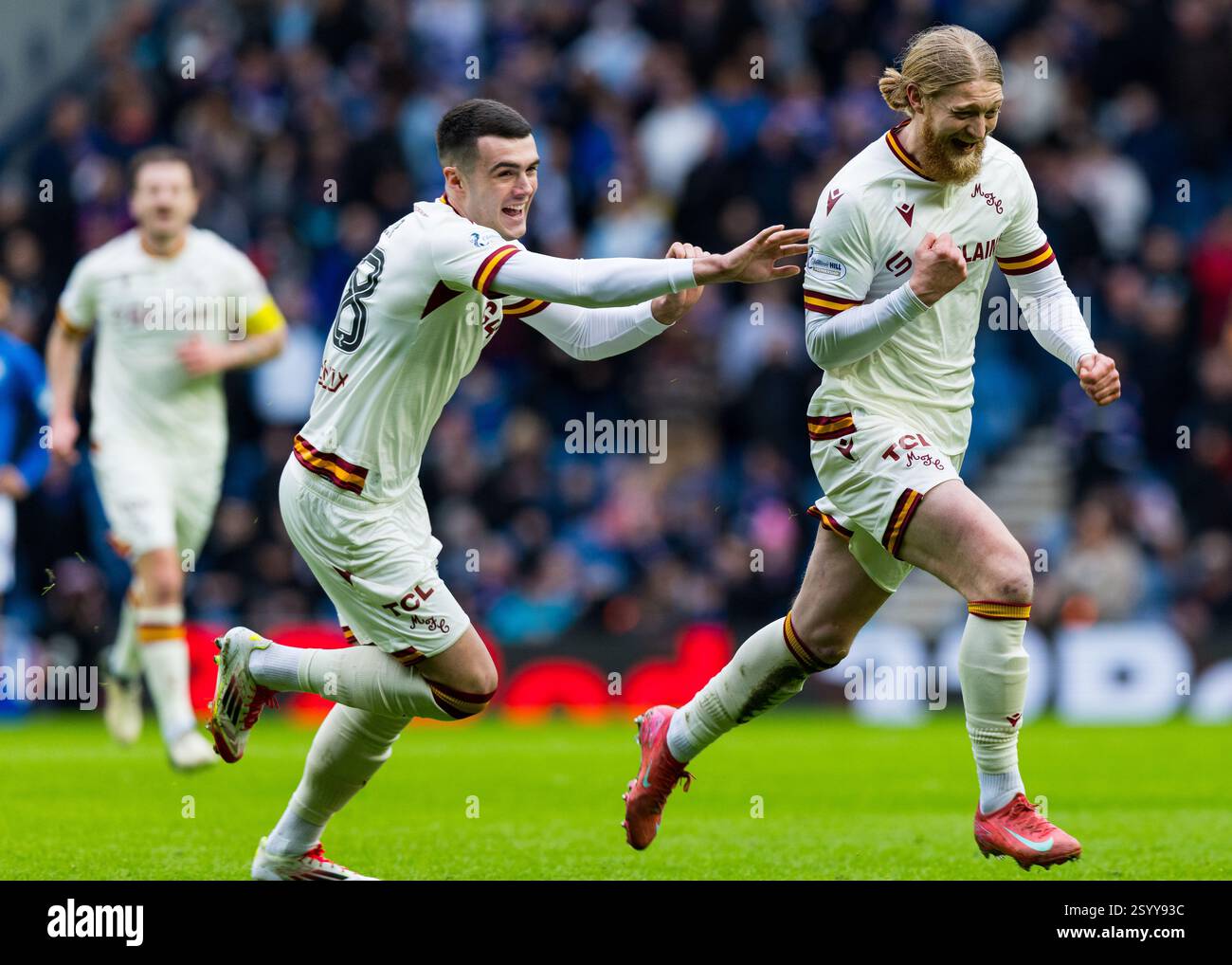 Glasgow, Scotland. 01 March 2025. Luke Armstrong (59 - Motherwell ...
