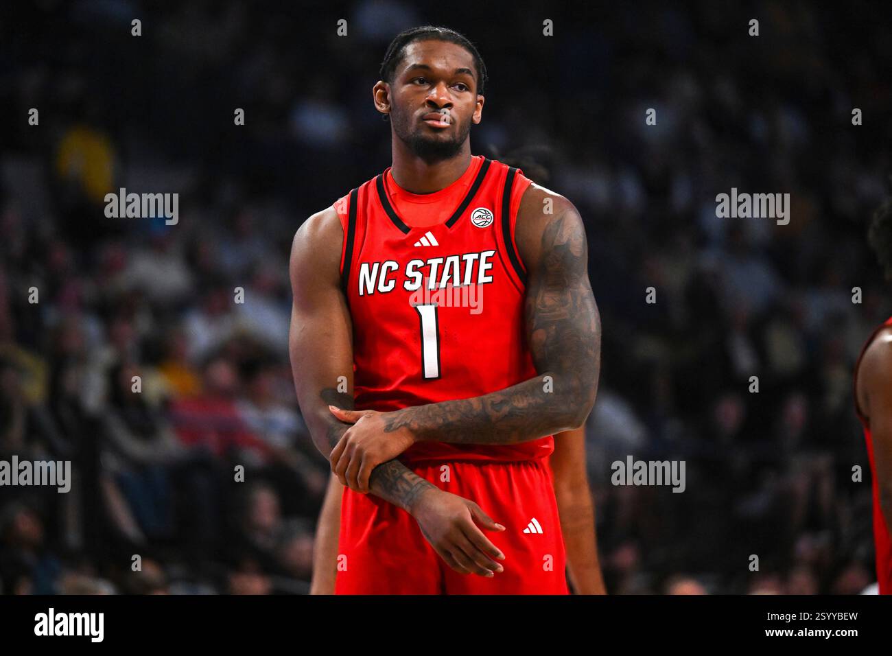 ATLANTA, GA – MARCH 01: North Carolina State forward Brandon Huntley ...