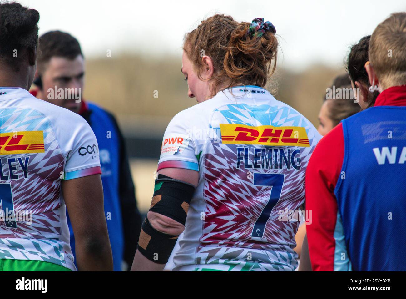 London, UK, 1st March 2025 Harlequins flanker Abbie Fleming versus ...