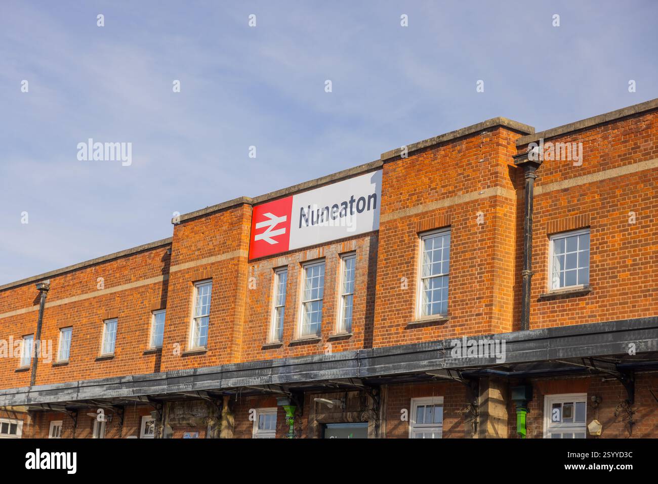 Nuneaton, UK. 01 MAR, 2025. Gathering point at Nuneaton railway ...
