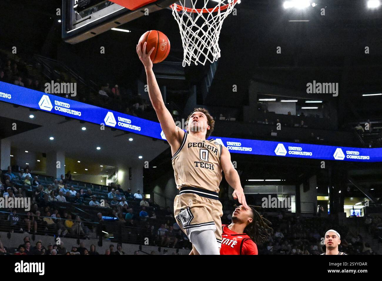 ATLANTA, GA – MARCH 01: Georgia Tech guard Lance Terry (0) drives to ...