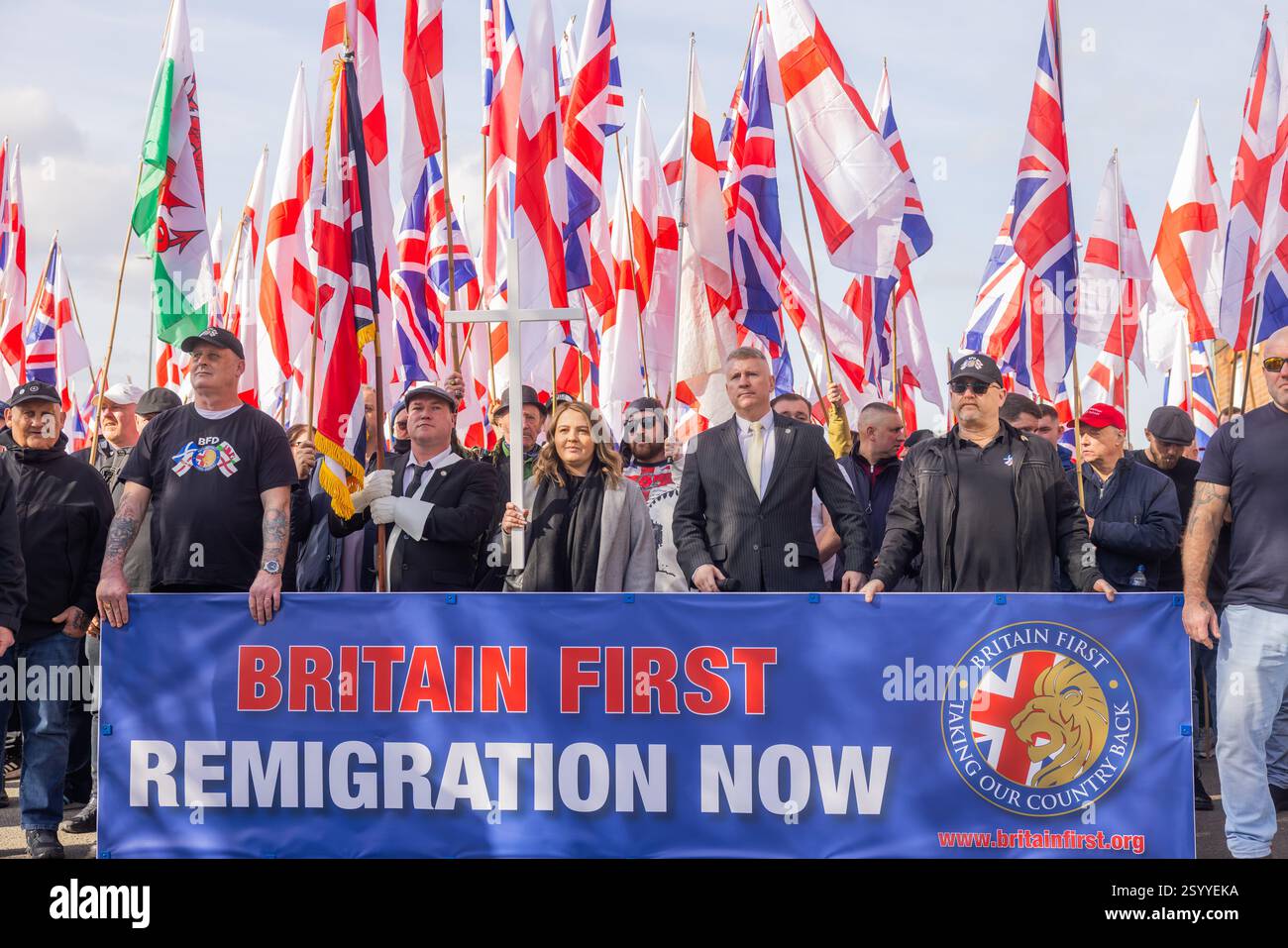 Nuneaton, UK. 01 MAR, 2025. Ashlea Simon, Paul Golding and Britain ...