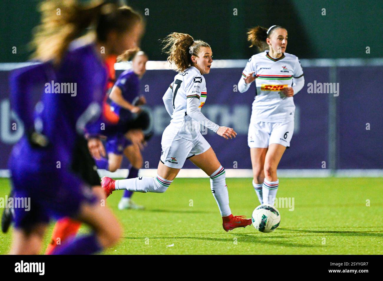 Alixe Bosteels (27) of OHL pictured during a female soccer game between ...